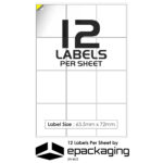 12 Labels Per Sheet – Free Templates For Word & Avery