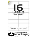 16 Labels Per Sheet | Free A4 & Avery Templates