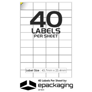 40 Labels Per Sheet Template – Avery & Word Compatible
