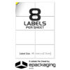 8 Labels Per Sheet | Avery & A4 Templates, Word Guide